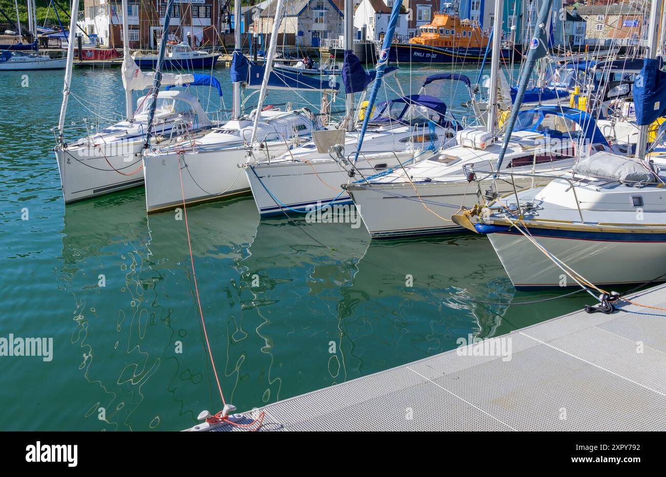 Rafted yachts hi-res stock photography and images - Alamy