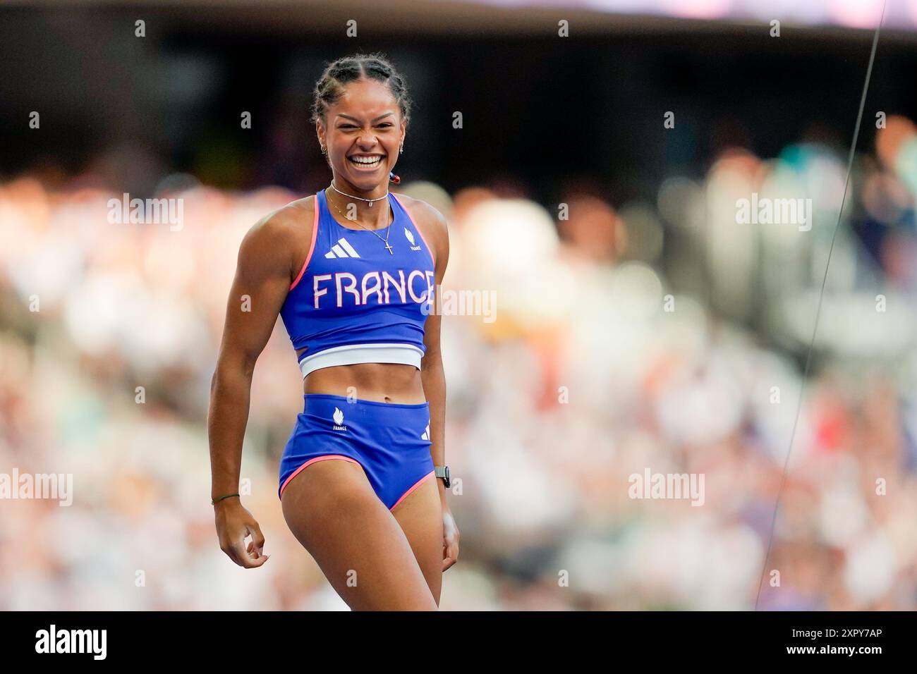 PARIS, FRANCE - AUGUST 7: Marie-Julie Bonnin of France smiles during ...
