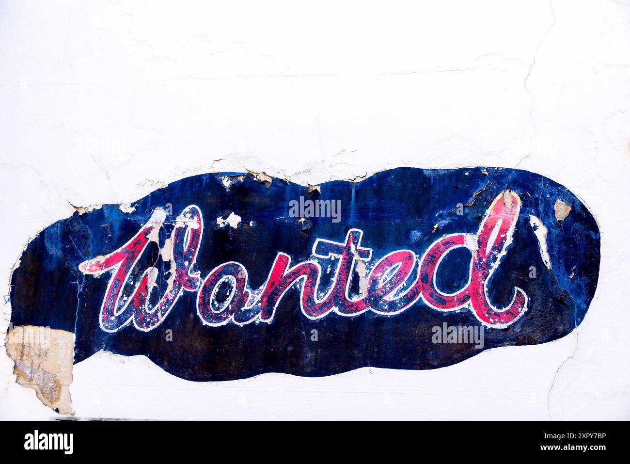 Wanted street sign Stock Photo - Alamy