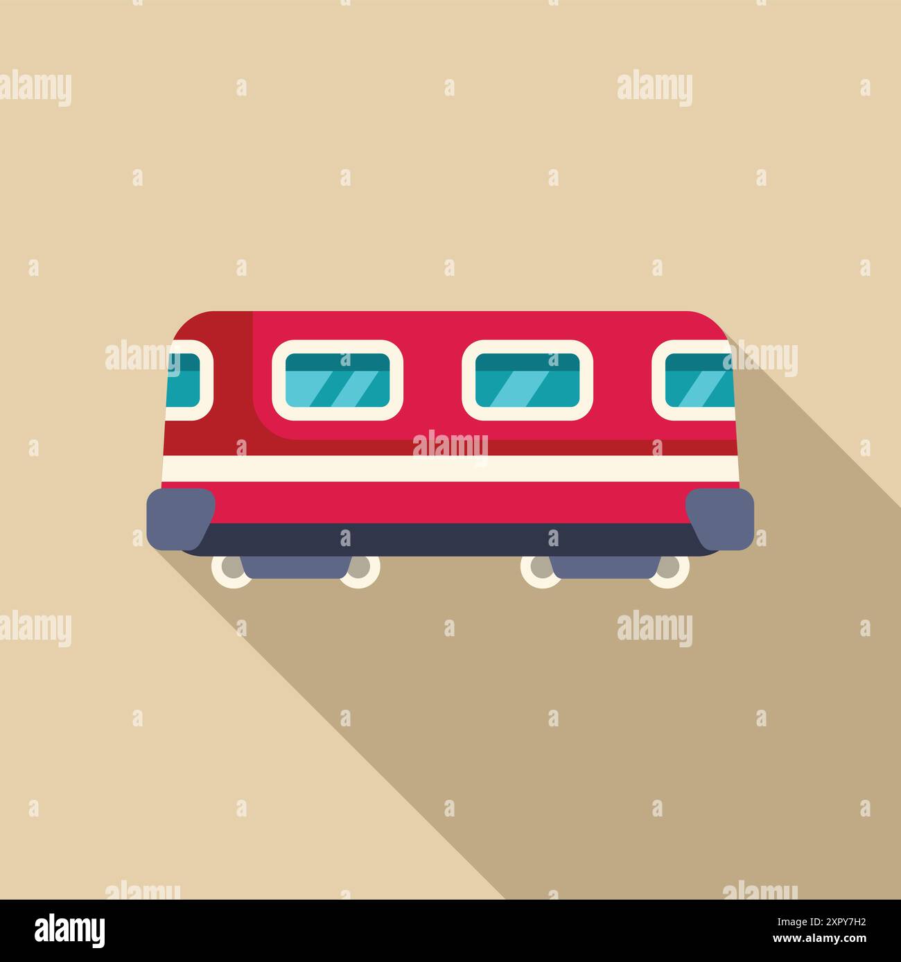 Modern high speed train leaving long shadow illustration Stock Vector ...