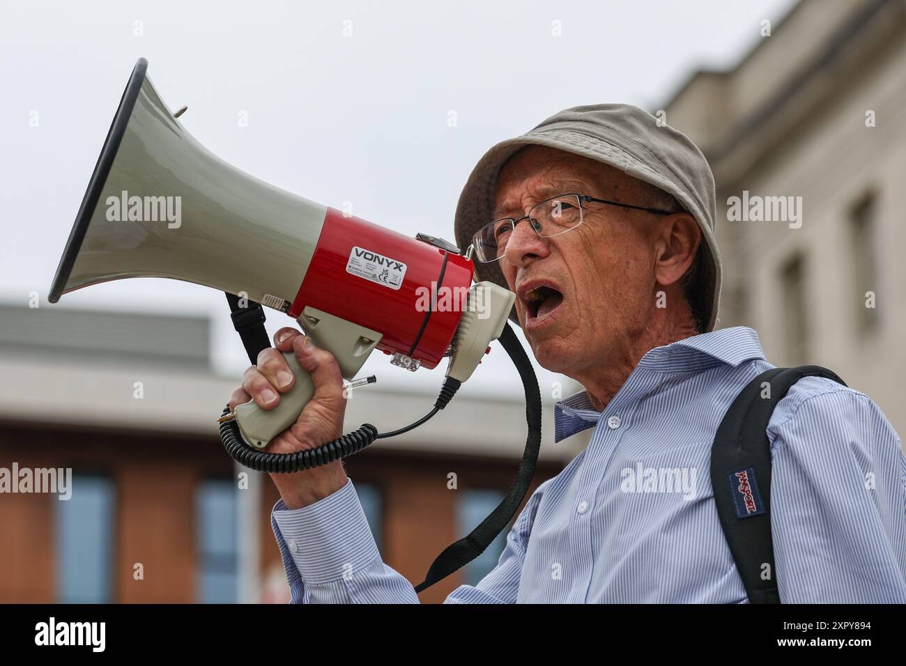 Anti-racism protestors arrive during an anti-racism protest, Barnsley ...