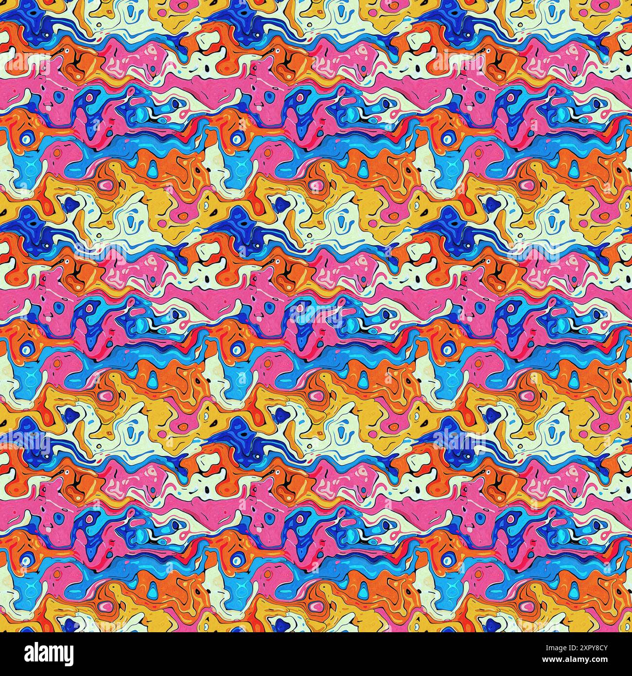 Hippie dripping marble paint effect digital pattern with whimsical ink ...