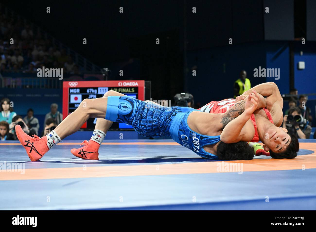 Mgr 67kg 1 final wrestling at champ de mars arena hi-res stock ...