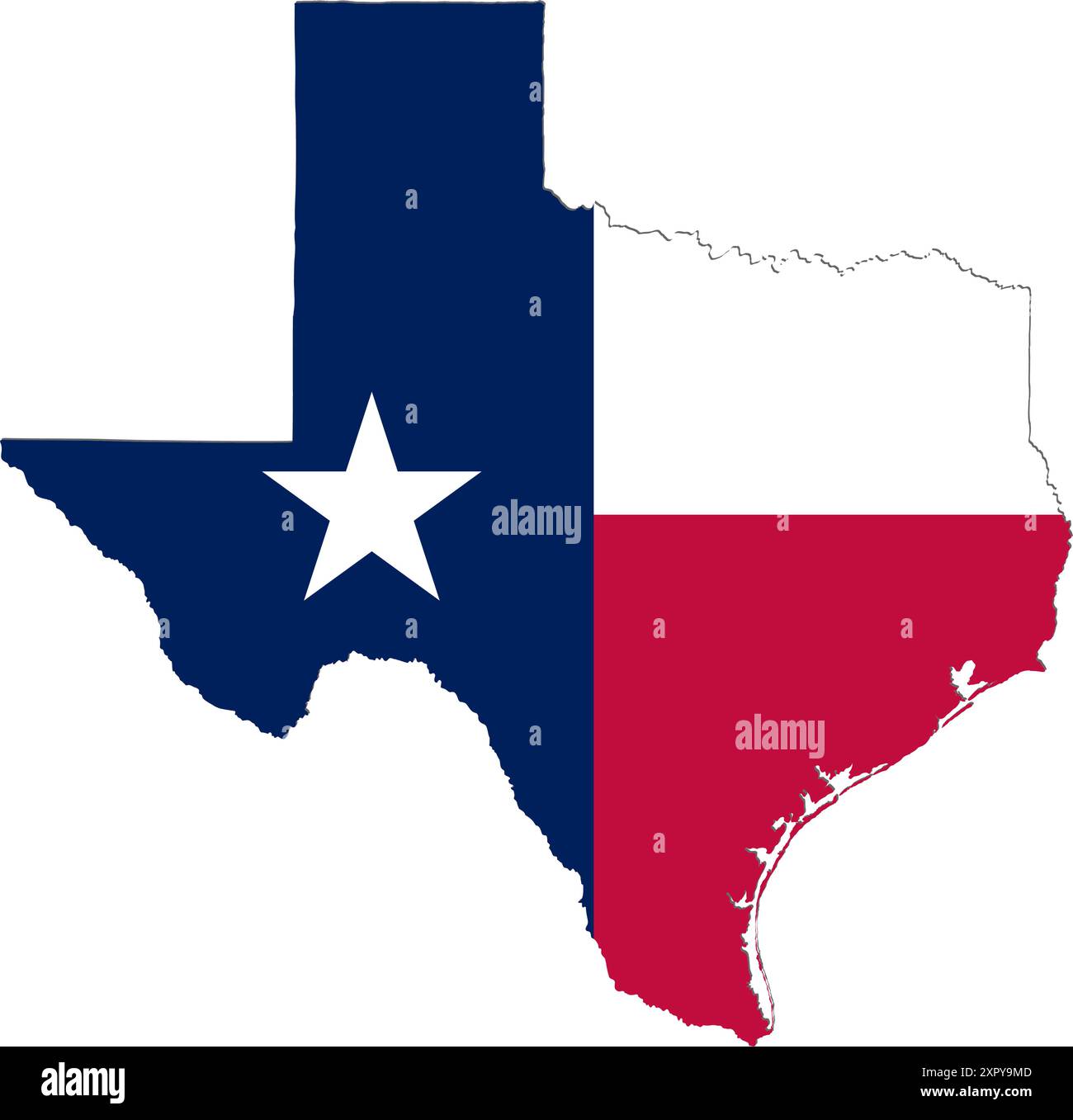 Texas state map hi-res stock photography and images - Alamy