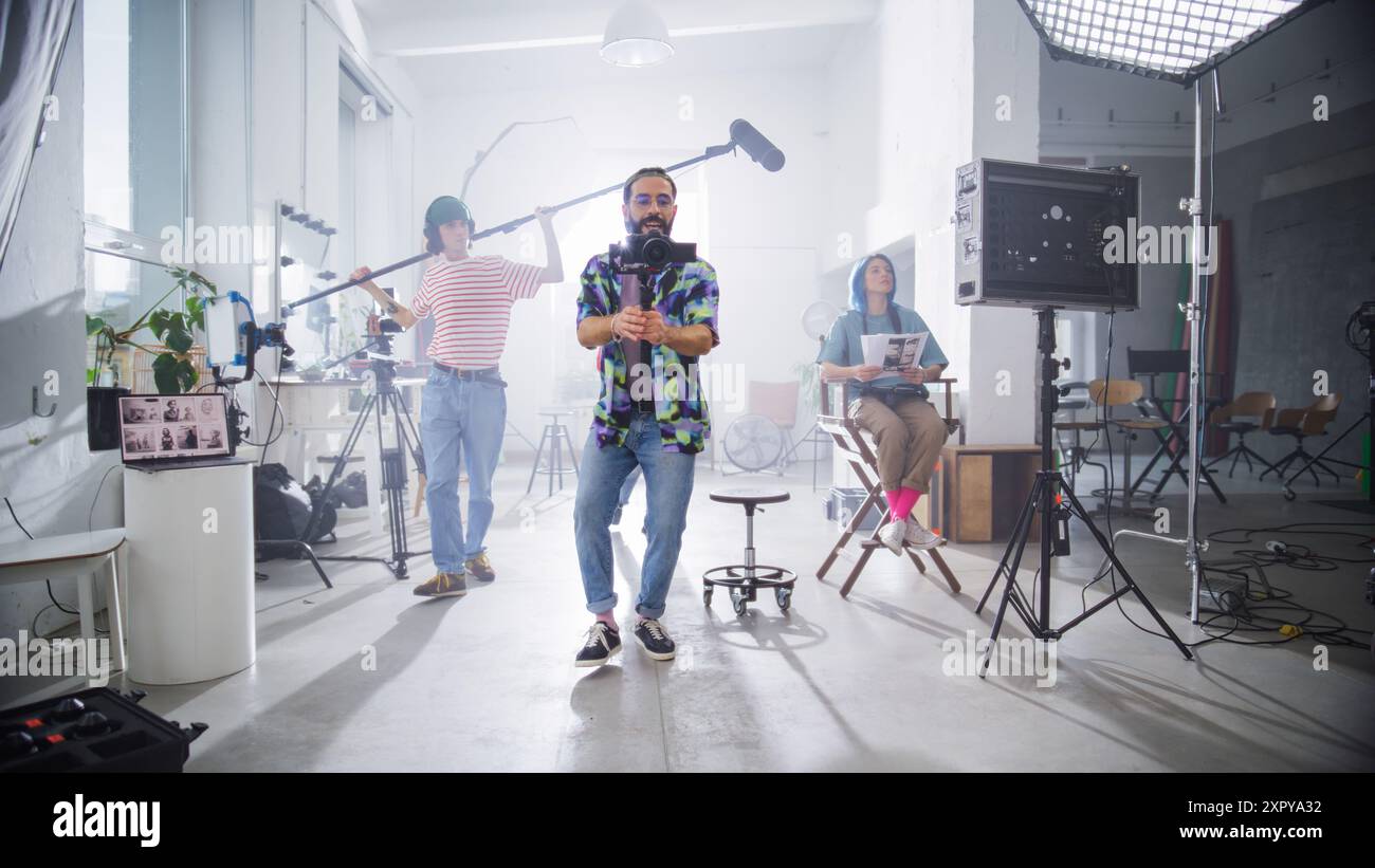 Media production team hi-res stock photography and images - Alamy