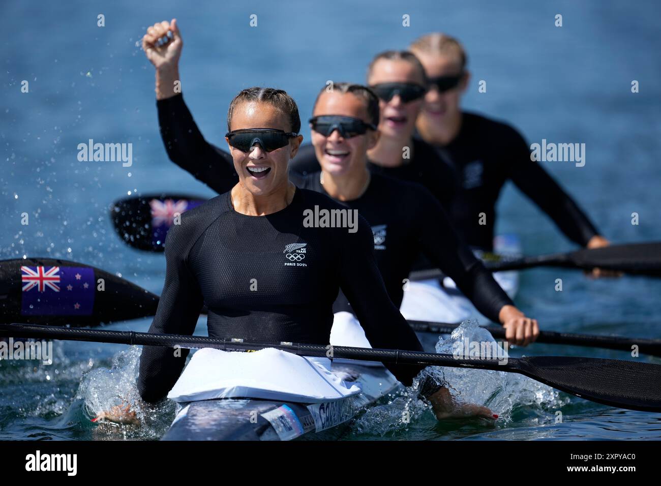 New Zealand's Olivia Brett, Lisa Carrington, Alicia Hoskin and Tara ...