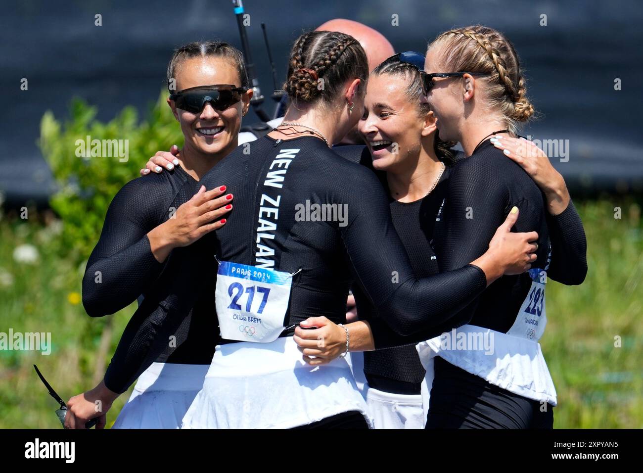 New Zealand's Olivia Brett, Lisa Carrington, Alicia Hoskin and Tara ...