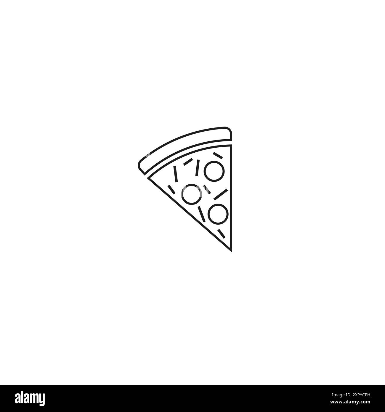 Pizza slice icon suite. Iconic cheese and mushroom pizza slice for UI ...