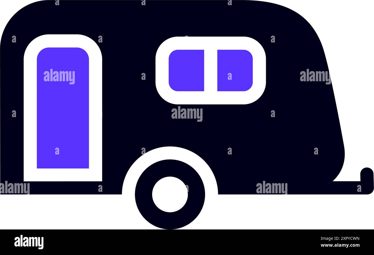 Trailer transport flat icon, side view Stock Vector Image & Art - Alamy