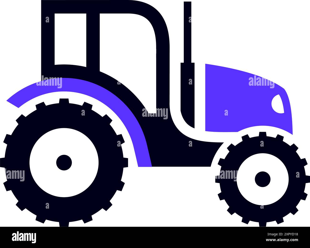 Tractor transport flat icon, side view Stock Vector Image & Art - Alamy