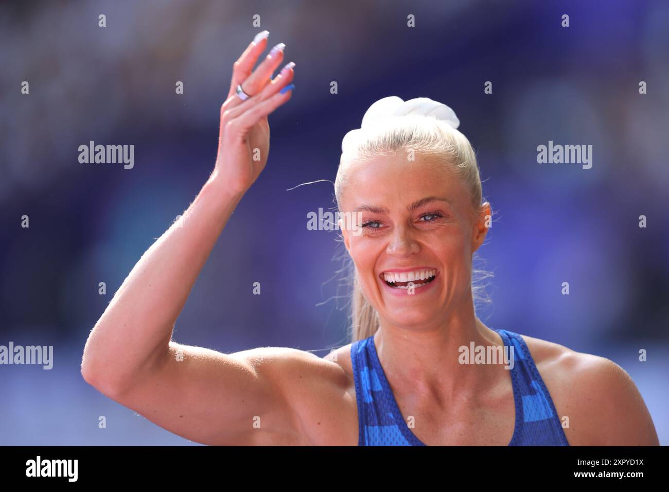 Saint-Denis, France. 8th Aug, 2024. HARALA Lotta (FIN) Athletics ...