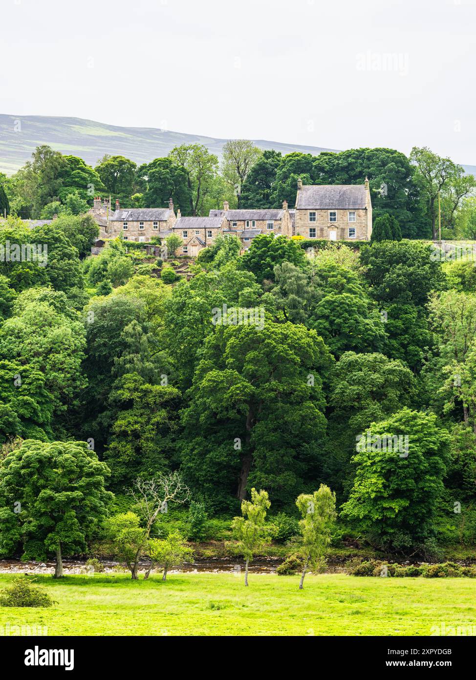 Farmlands over Lambley Viaduct, River South Tyne, Lambley ...