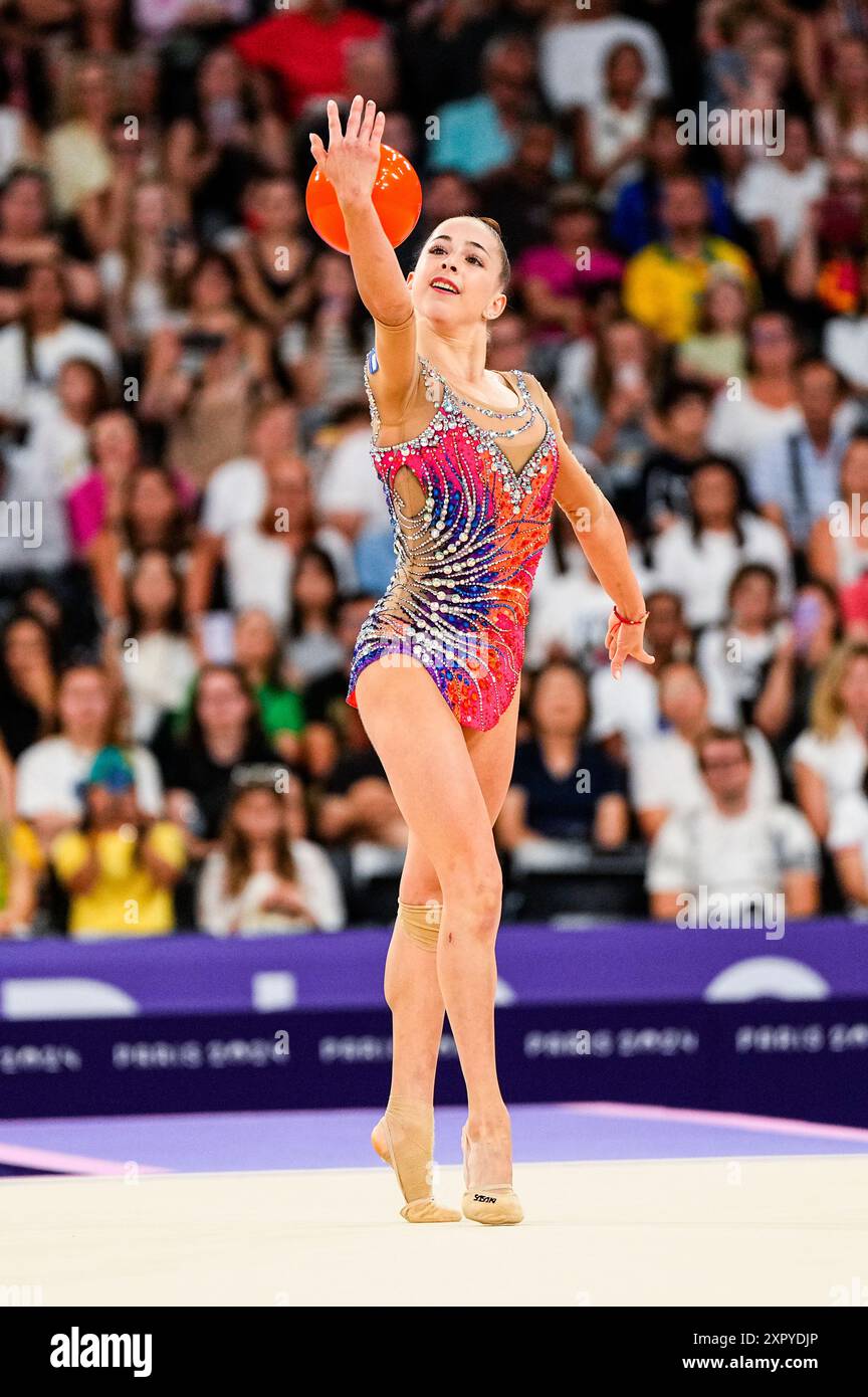 Daria Atamanov of Israel performs with the ball during Individual All ...