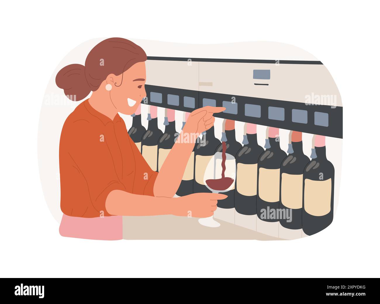 Wine bubbles cartoon hi-res stock photography and images - Alamy