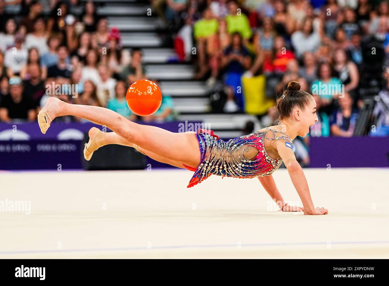 Daria Atamanov of Israel performs with the ball during Individual All ...