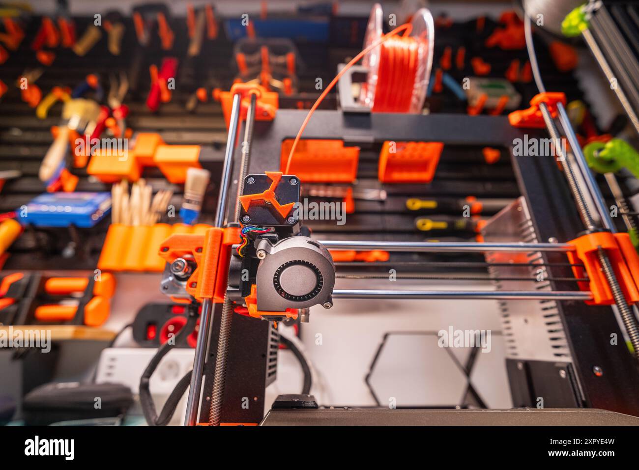 3D printer head In the home workshop Stock Photo - Alamy
