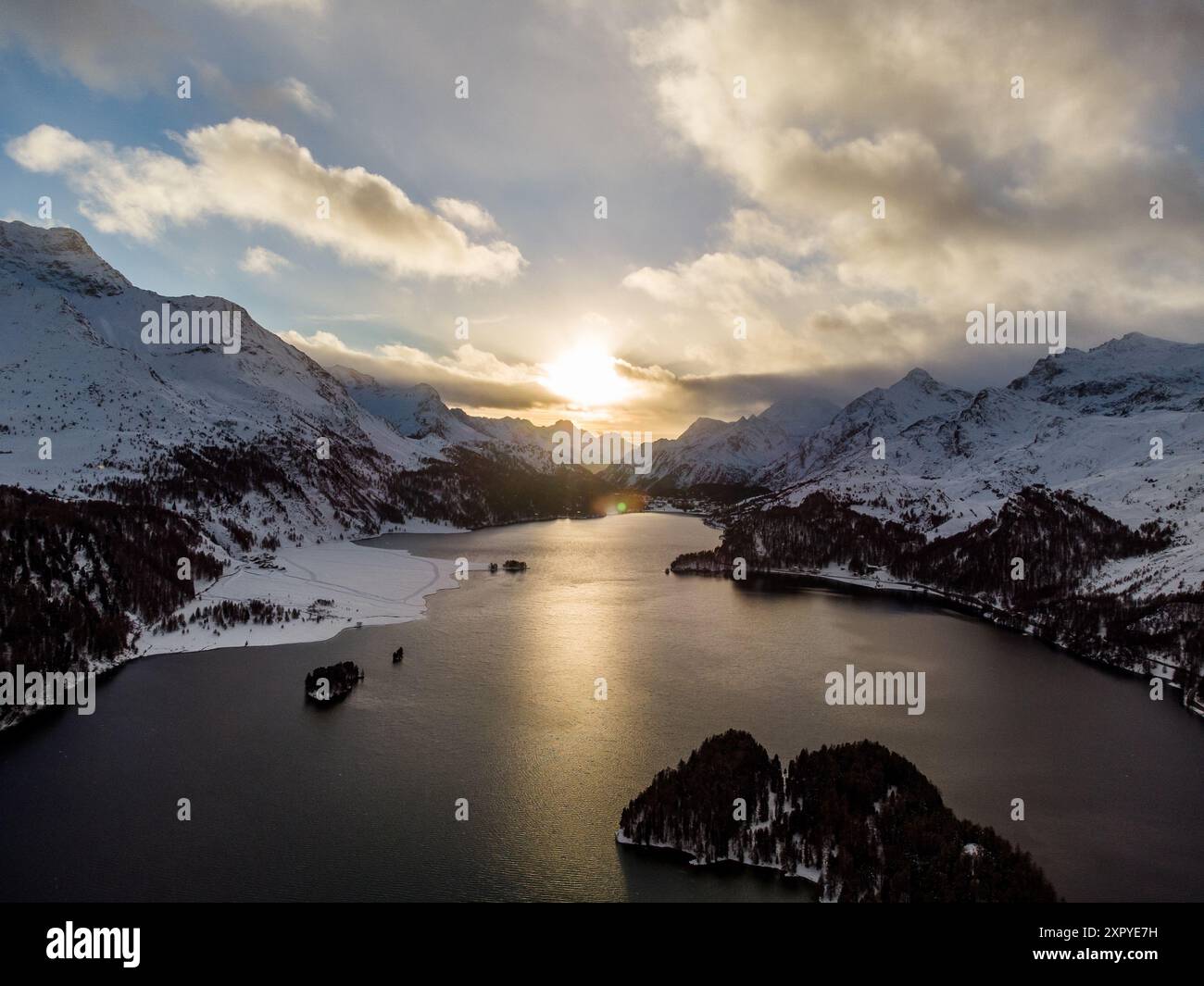 Beautiful cinematic mountains near lake hi-res stock photography and ...