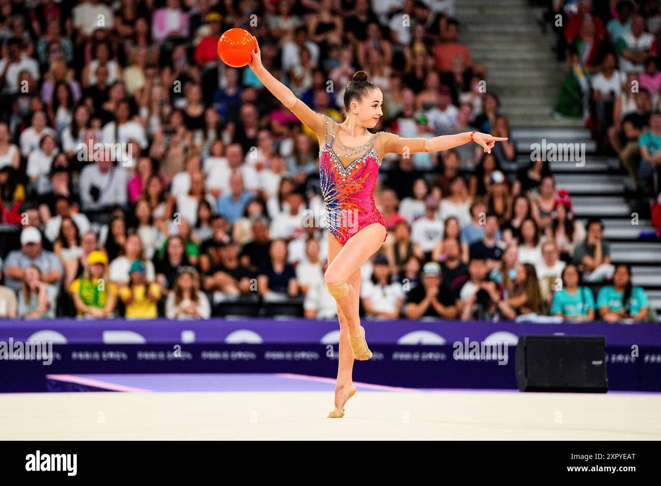 Daria Atamanov of Israel performs with the ball during Individual All ...