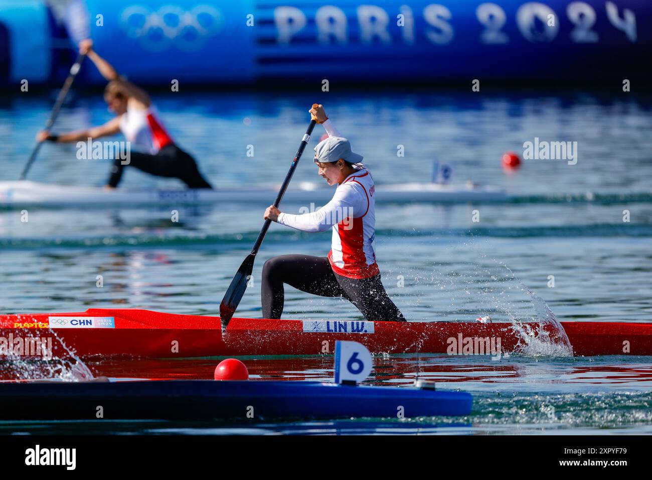 Vaires Sur Marne. 8th Aug, 2024. Lin Wenjun of China competes during ...