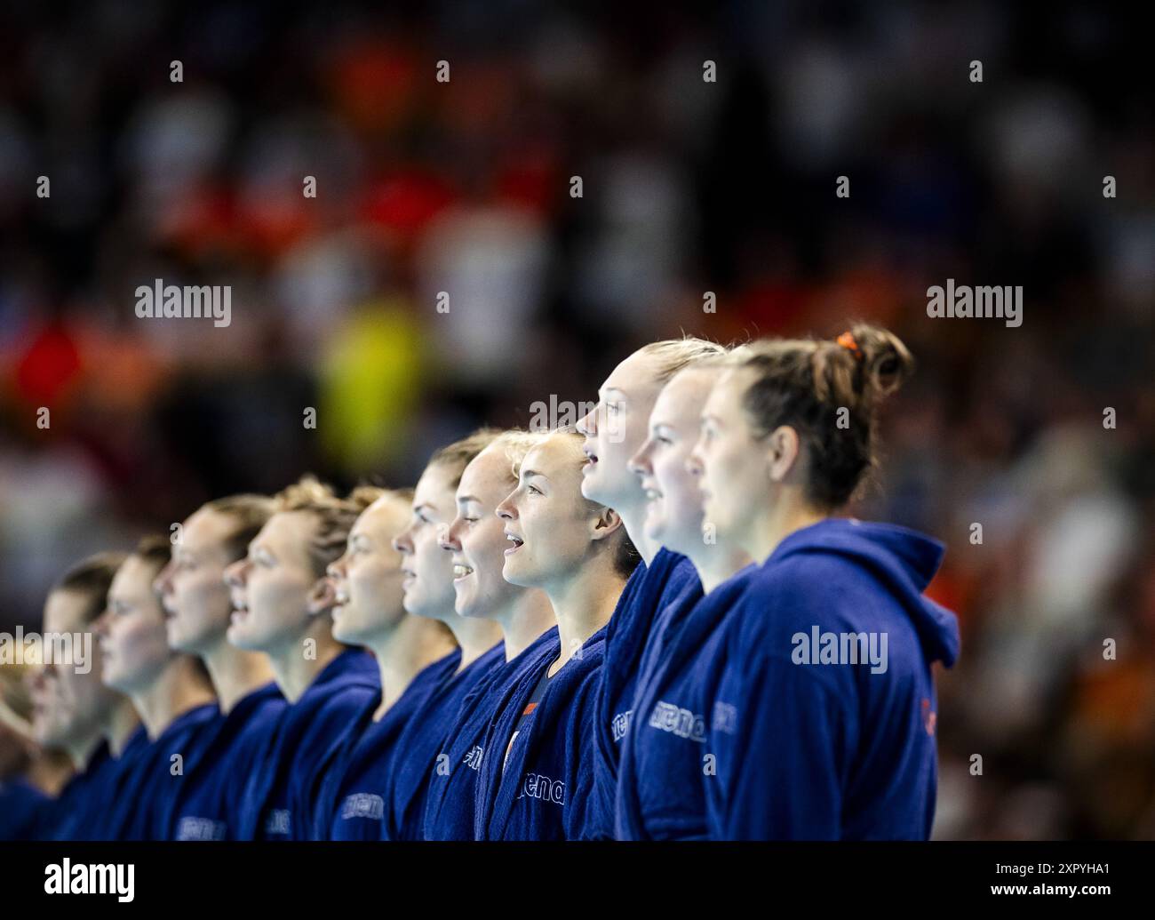 PARIS - Dutch water polo players prior to the semi-final between the ...
