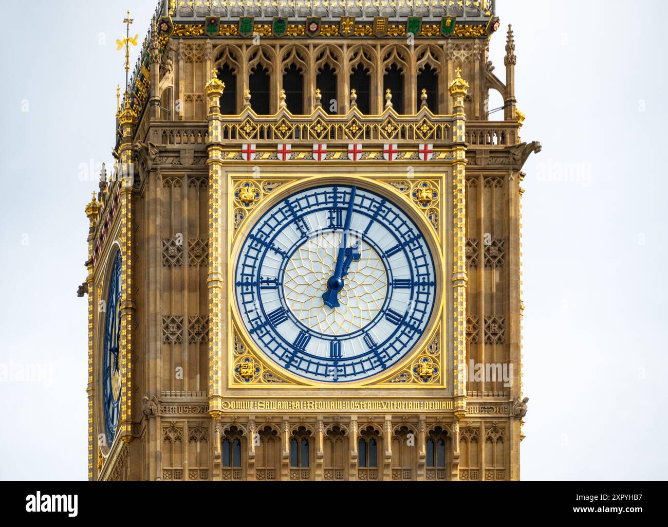 Close up of the Big Ben (The Elizabeth Tower) clock face, Palace of ...