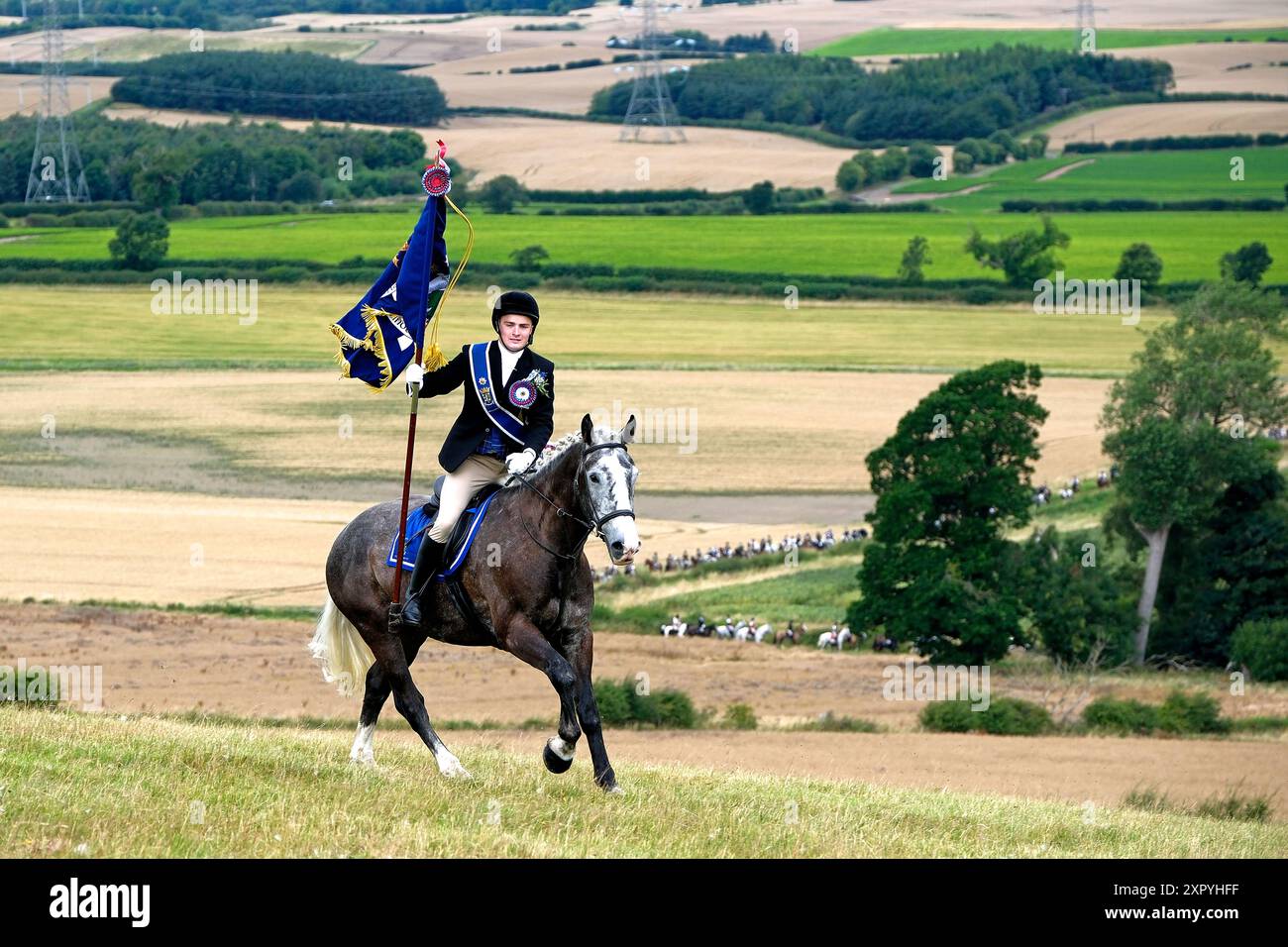 Coldstream, UK. 08th Aug, 2024. Coldstream Civic Week - Flodden rideout ...
