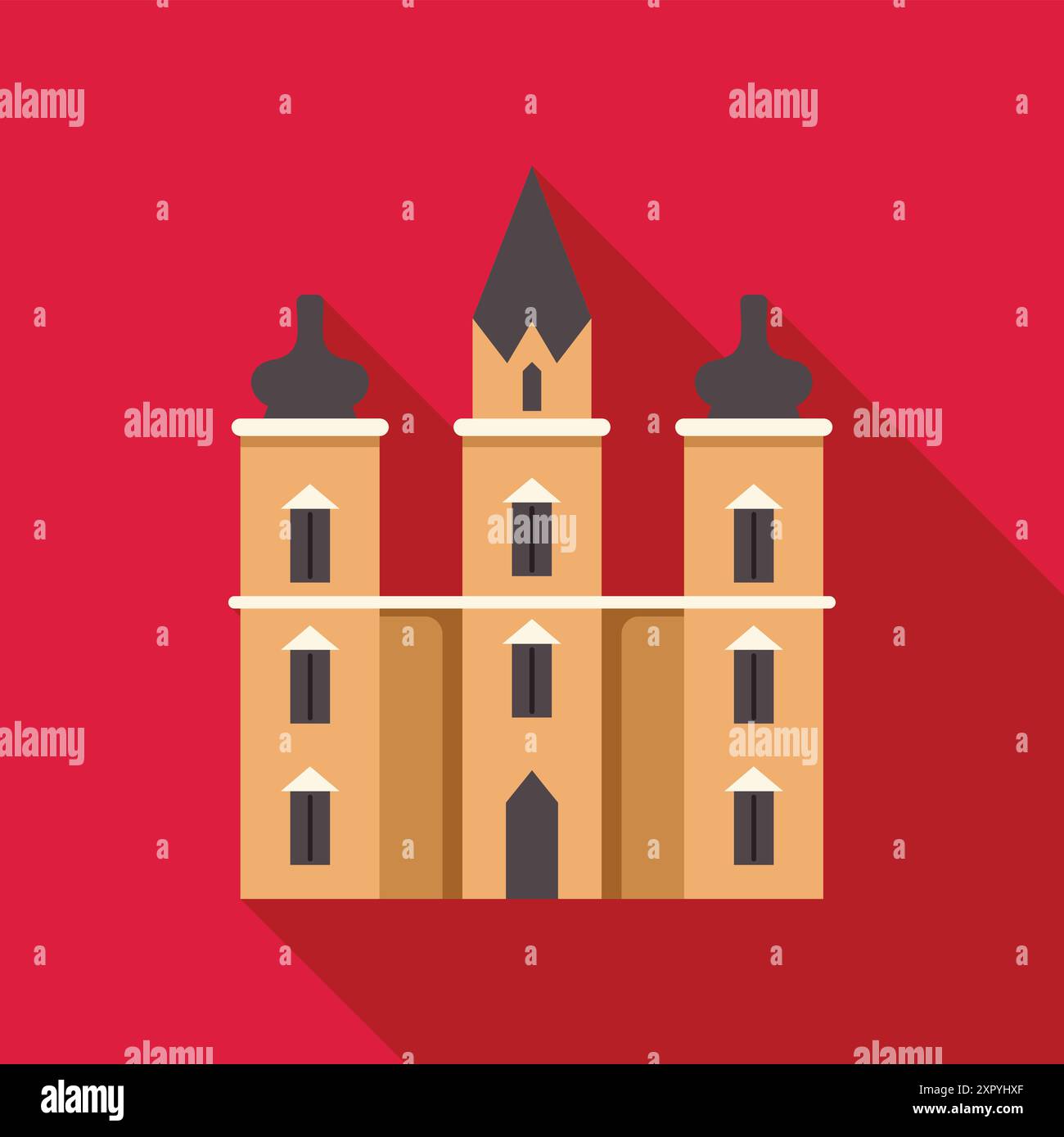 Illustration representing the saint louis cathedral building located in ... Illustration representing the saint louis cathedral building located in ...