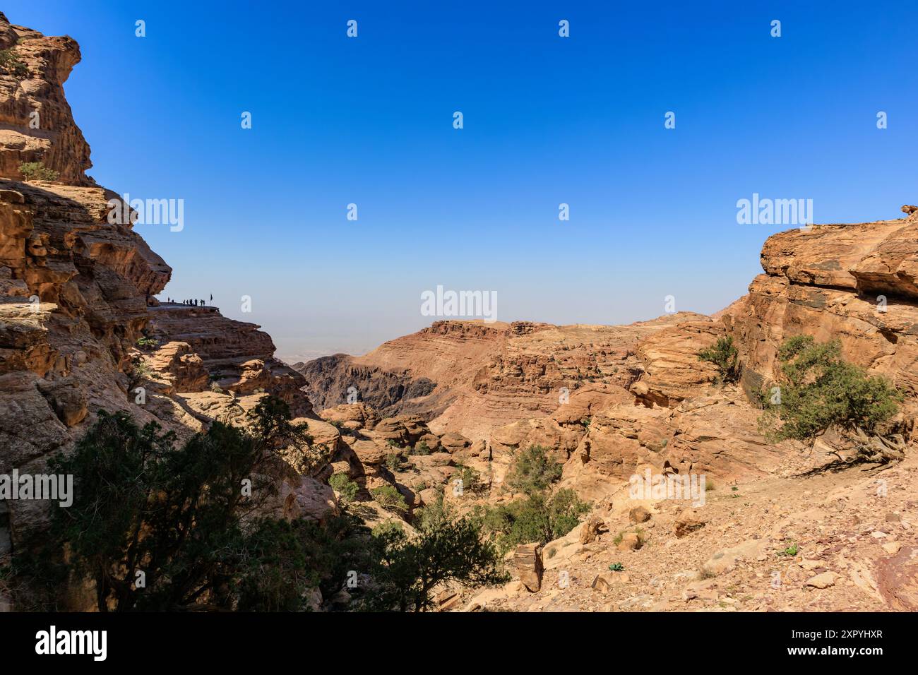 Landscapes in the Wadi Musa desert in Jordan near Petra Stock Photo - Alamy