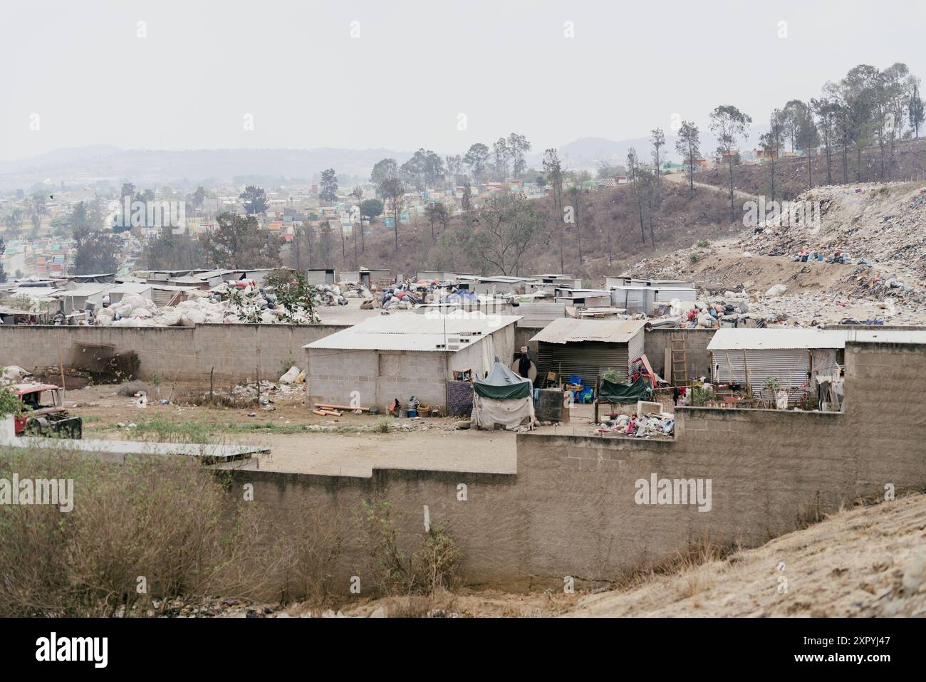 Wide of the city landfill Stock Photo - Alamy