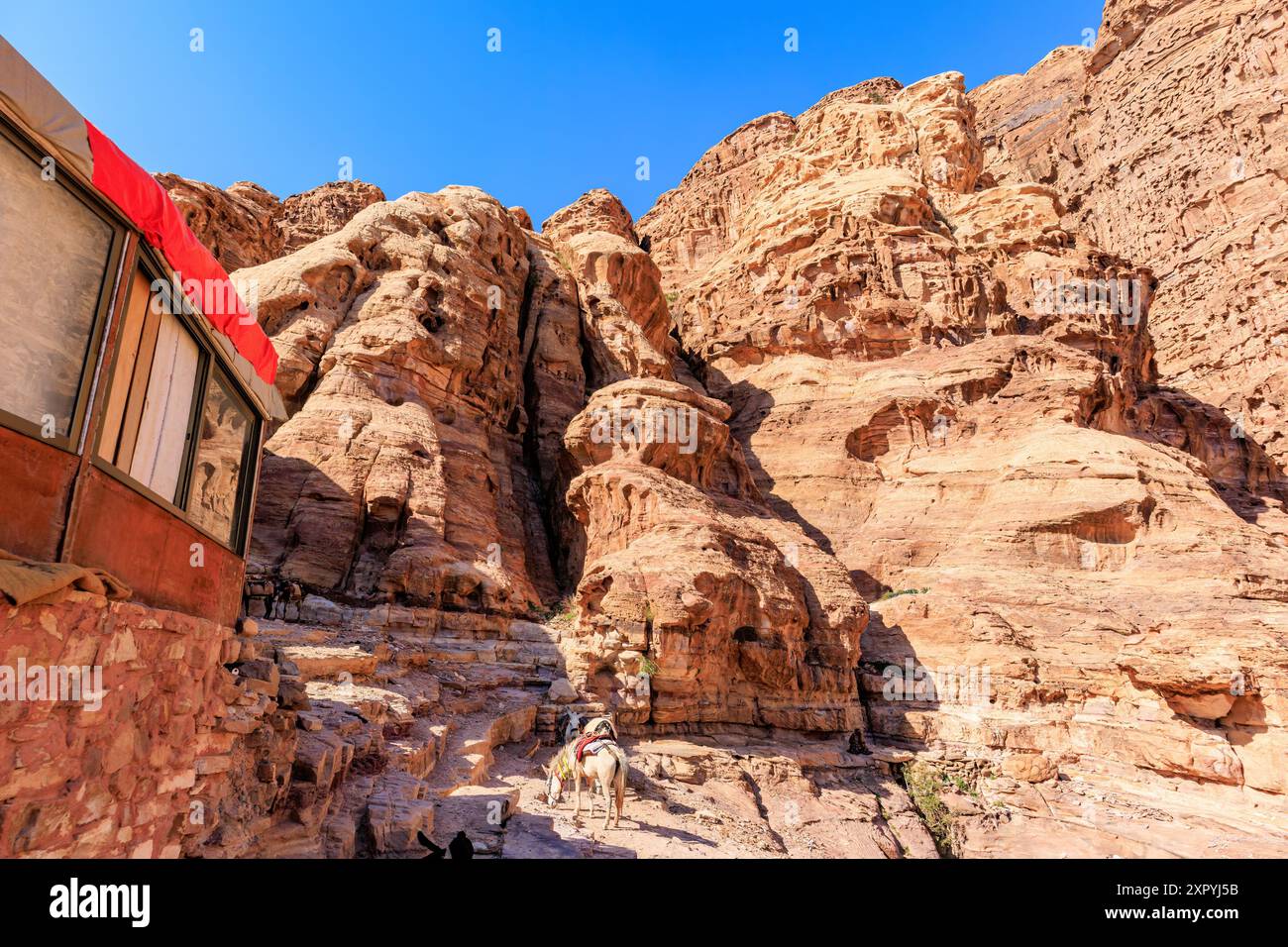 Landscapes in the Wadi Musa desert in Jordan near Petra Stock Photo - Alamy