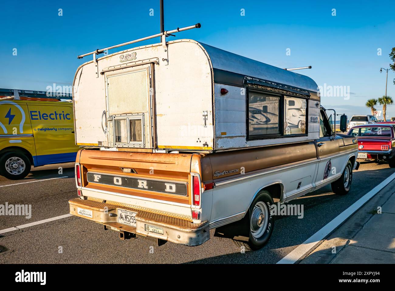 Gulfport, MS - October 02, 2023: High perspective rear corner view of a ...