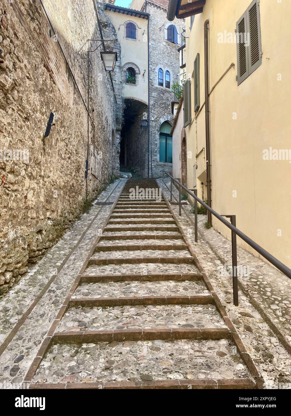 Stone stairway in Italy Stock Photo - Alamy