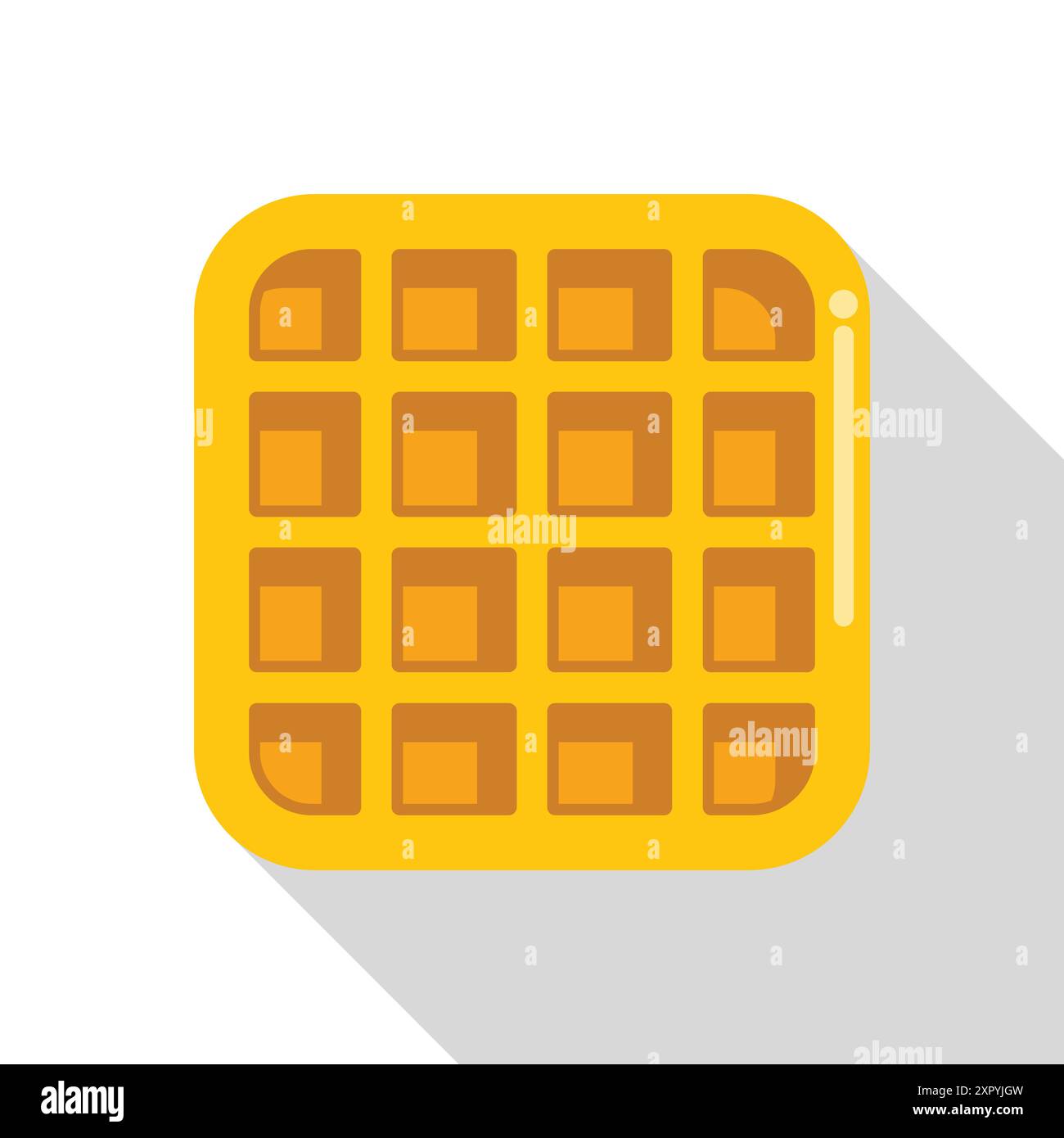 Freshly made square waffle with golden syrup drizzling down its side ...