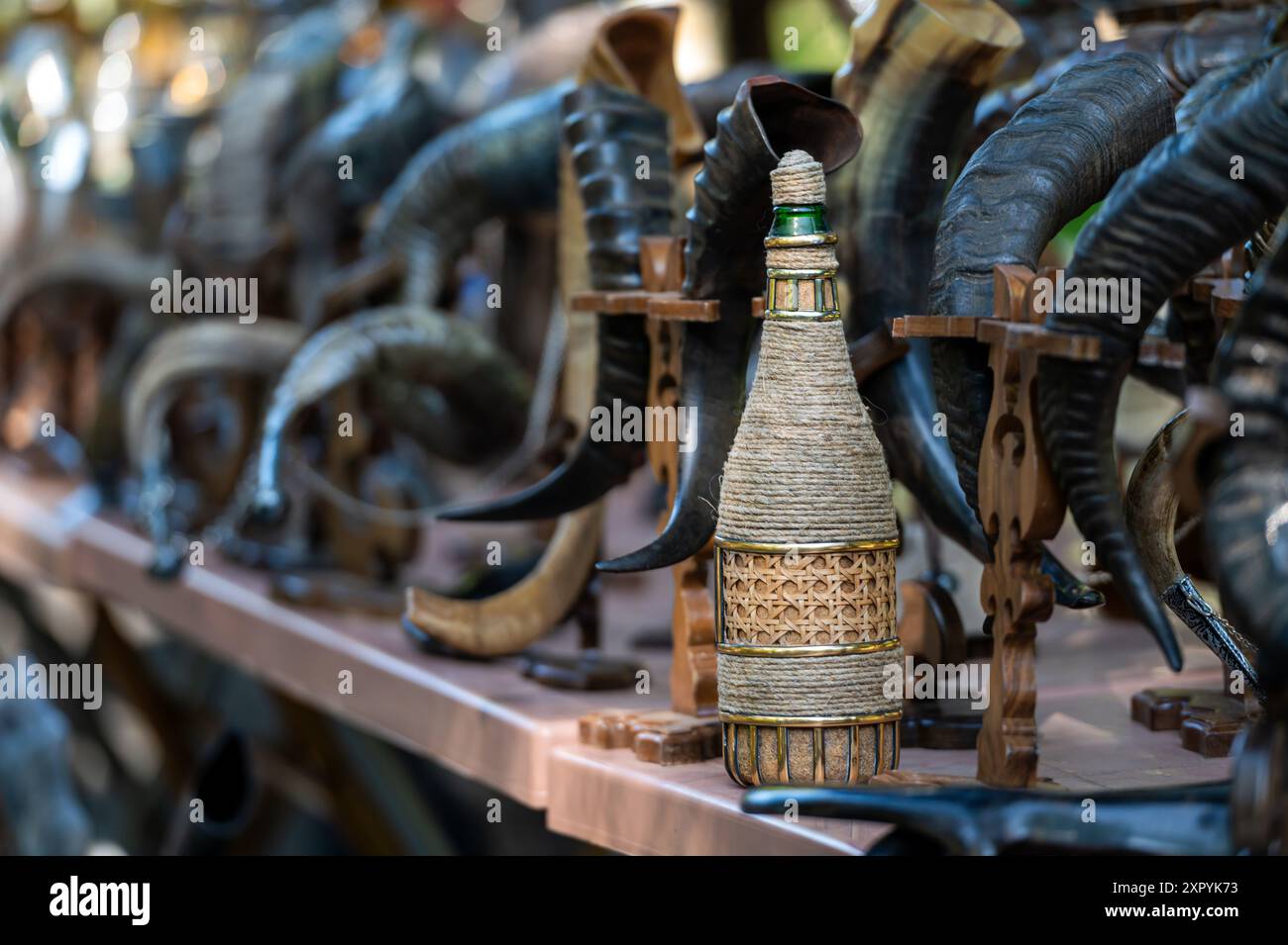 Artisan market showcases beautifully crafted decorative bottle and ...