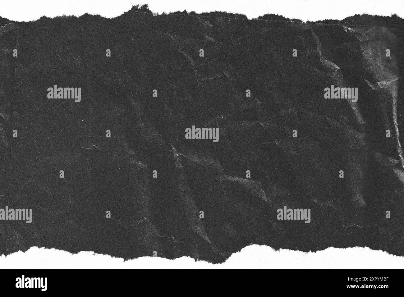 White torn paper with folds. paper with cardboard texture, dusty and ...