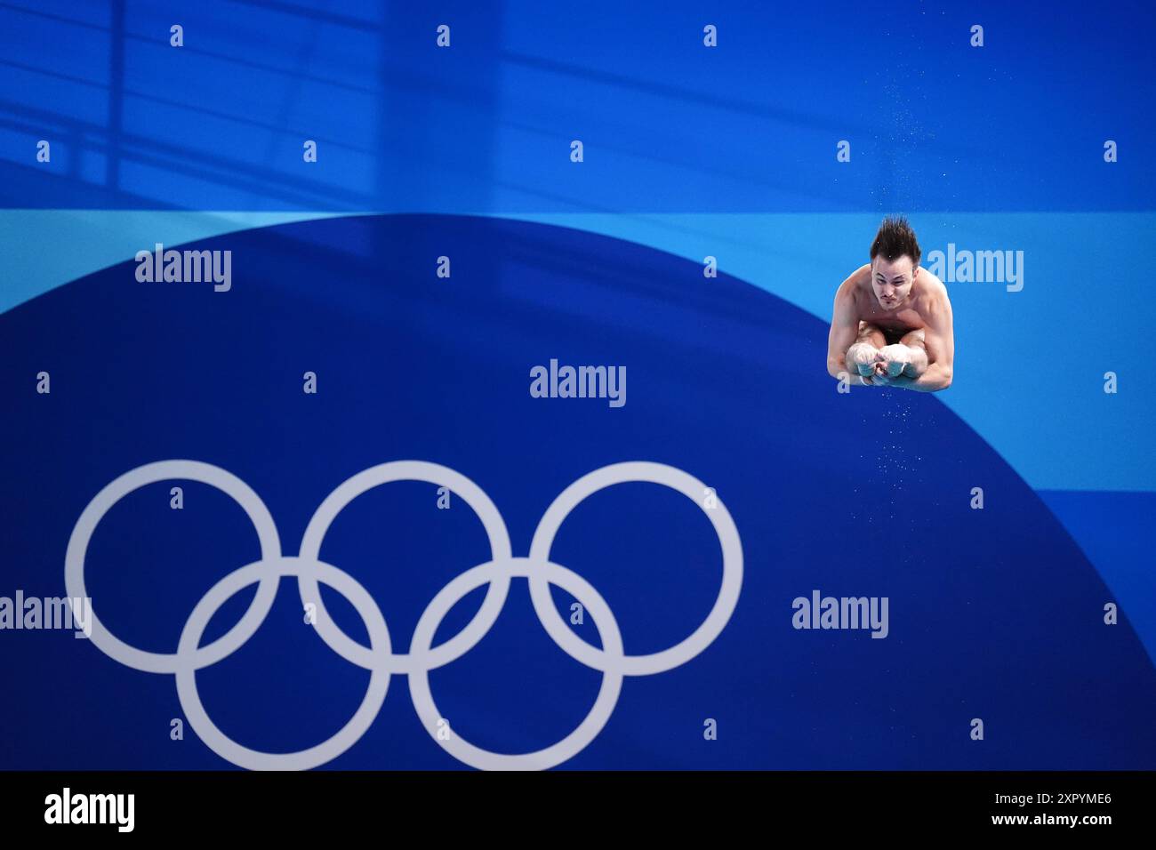 Australia's Kurtis Mathews competes in the Men's 3m Springboard Final ...