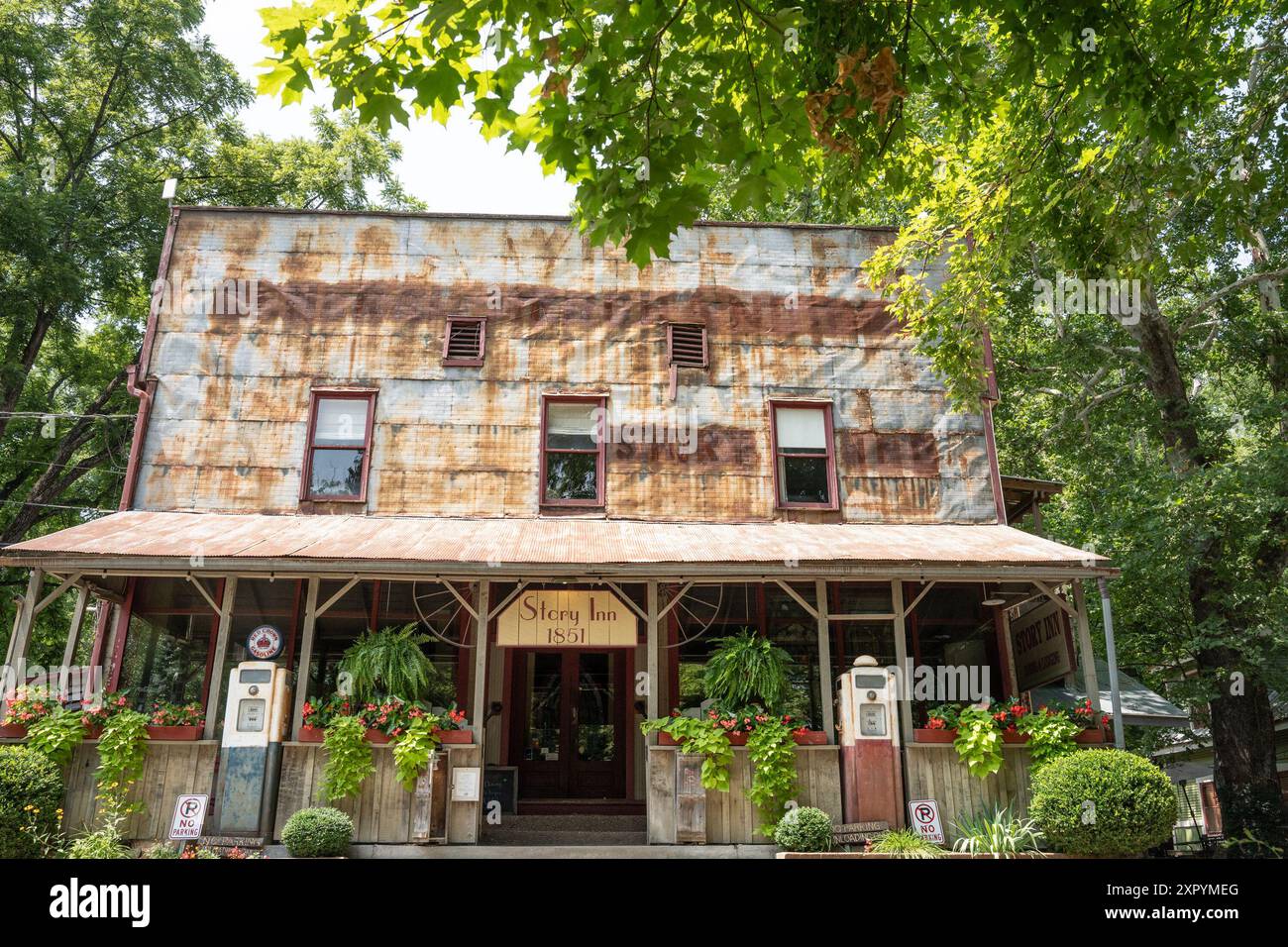 Story, Indiana - July 26, 2024: View of historic downtown in Story ...