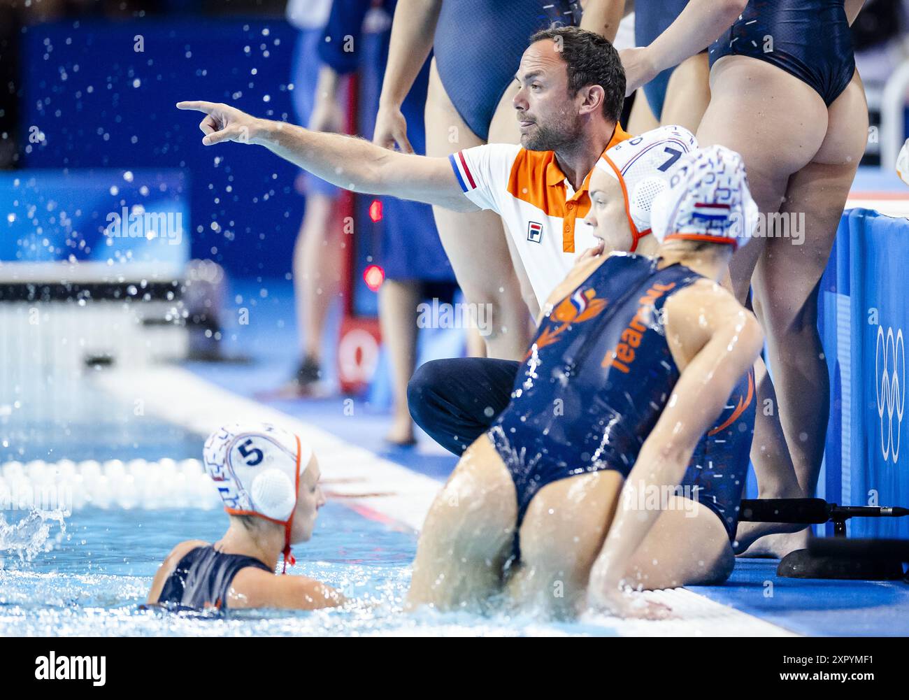 PARIS - Coach Evangelos Doudesis of the Netherlands during the semi ...