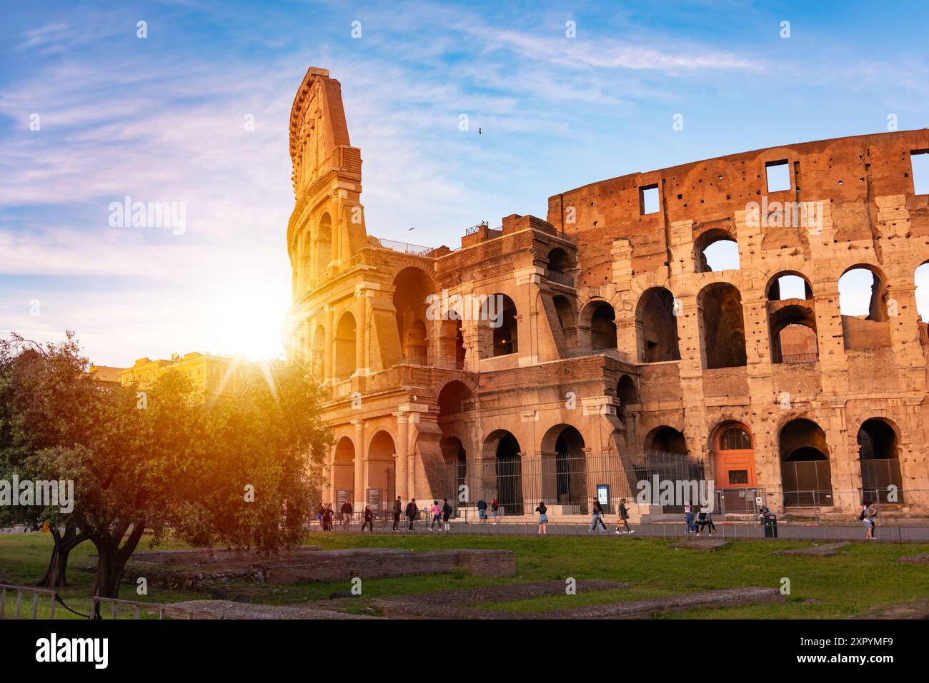 Colosseum in Rome, Italy. Famous landmark and top travel destination ...
