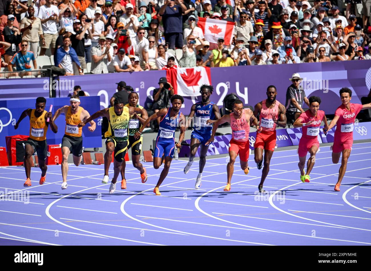 Paris, France. 8th August 2024; Paris Olympic Games, Stade de France ...