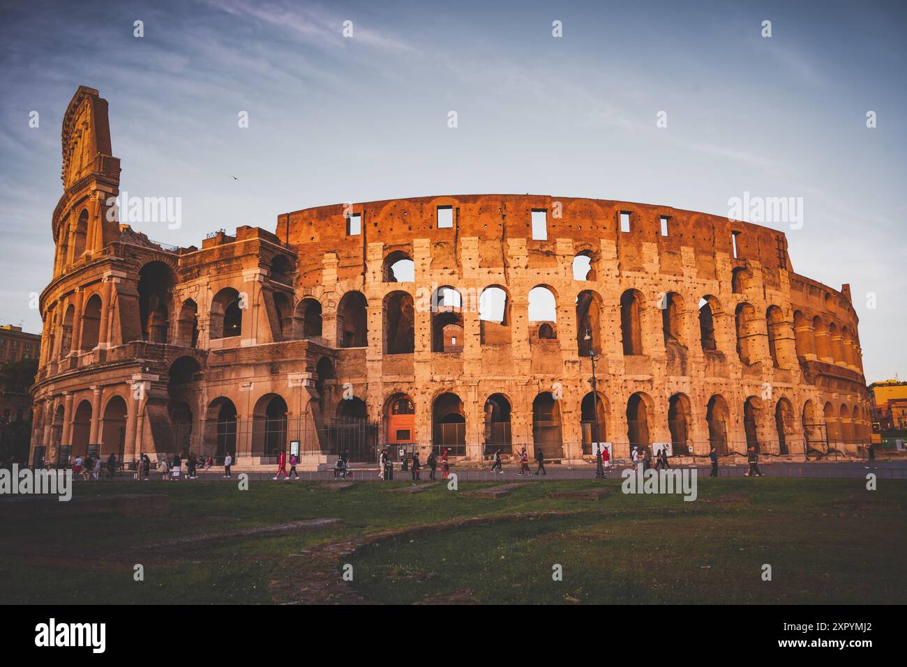 Colosseum in Rome, Italy. Famous landmark and travel destination Stock ...