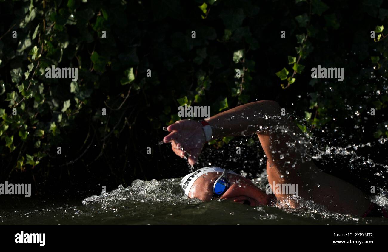 Paris, France. 8th Aug, 2024. Sharon van Rouwendaal of the Netherlands ...