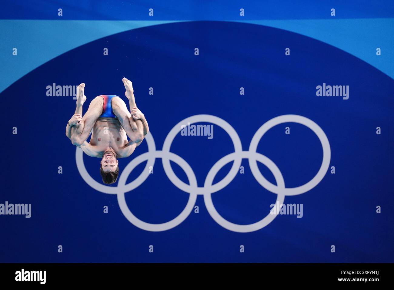 France's Jules Bouyer competes in the Men's 3m Springboard Final at the ...