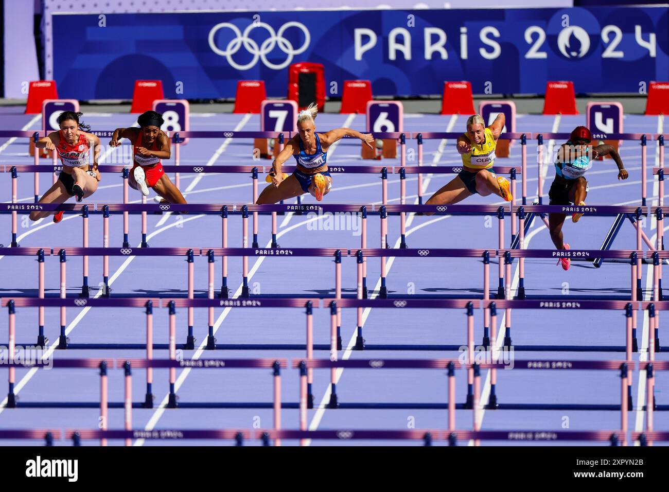 General view during Women's 100m Hurdles Repechage Round of the ...