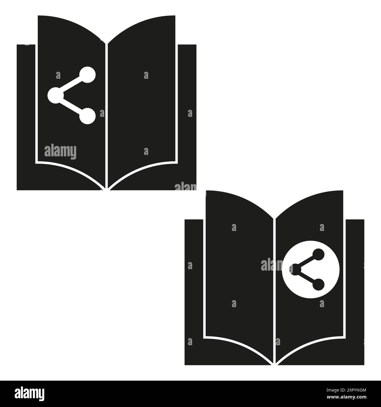 Black Book Logo Book Icon Black And White Hi Res Stock Photography And