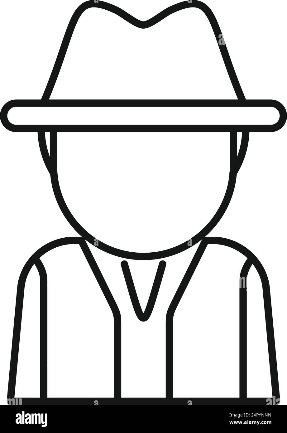 Detective character wearing hat hi-res stock photography and images - Alamy