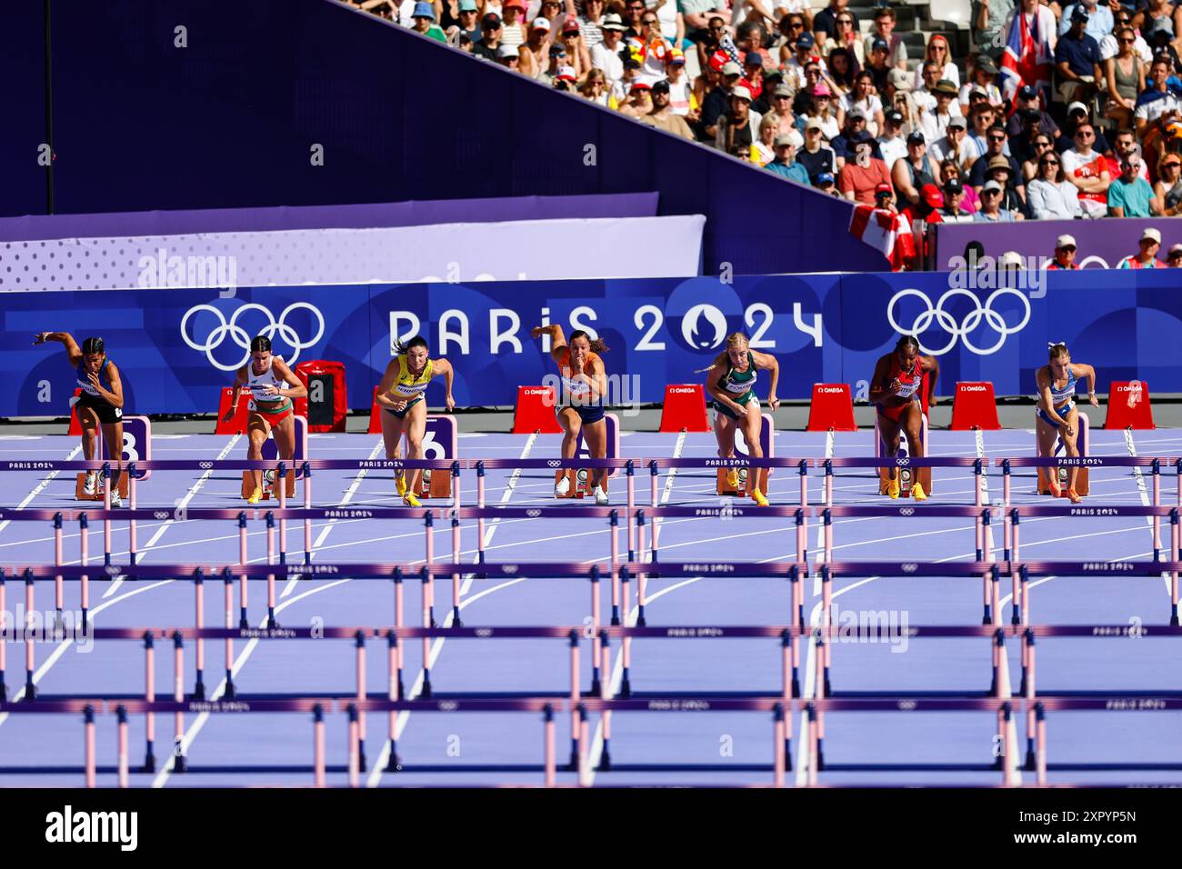 General view during Women's 100m Hurdles Repechage Round of the ...
