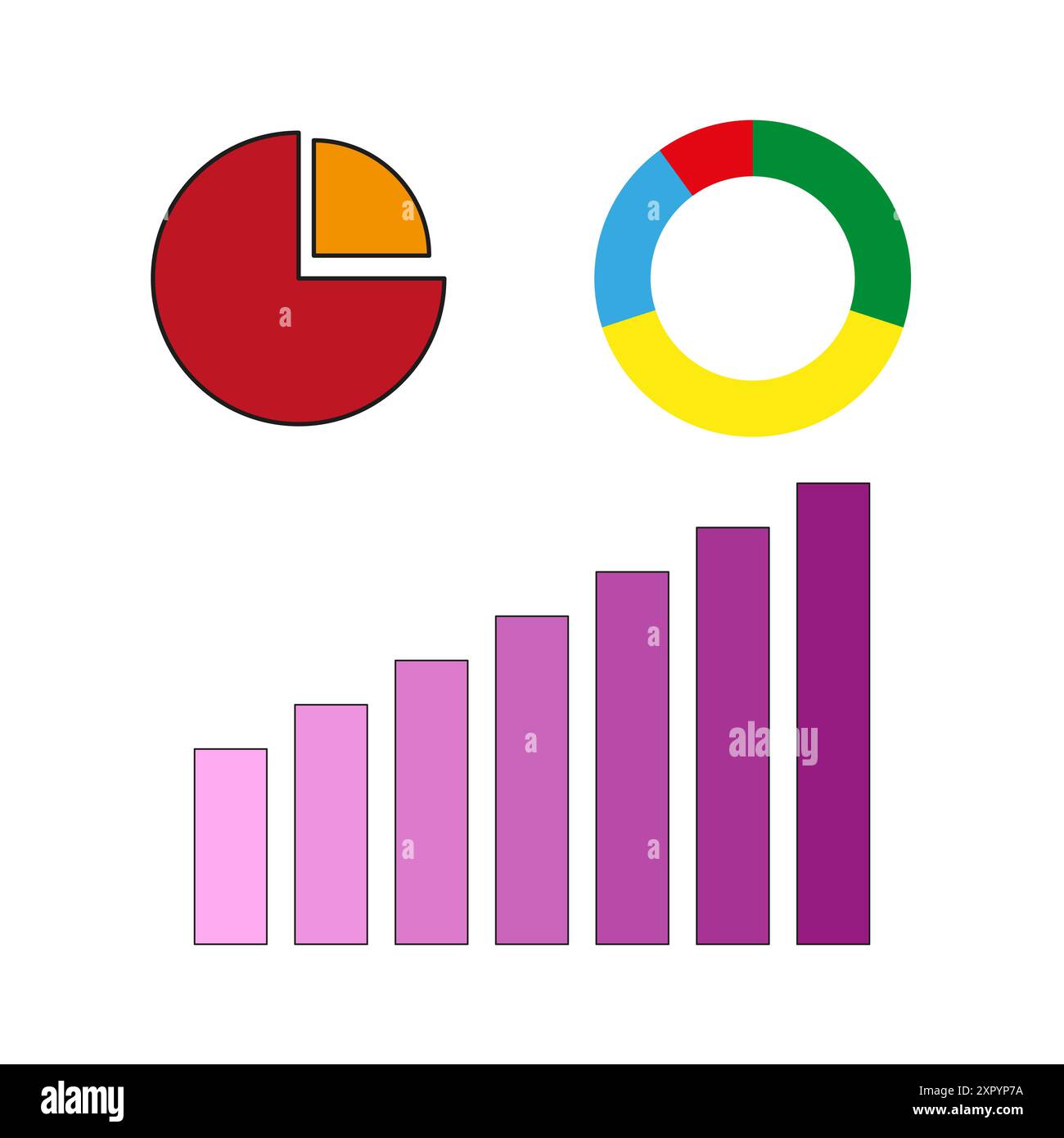 Donut chart icon hi-res stock photography and images - Alamy