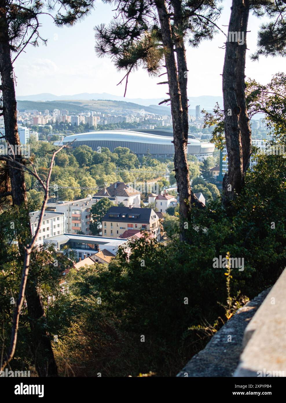 Cluj Arena stadium and the Central Park in Cluj-Napoca Stock Photo - Alamy
