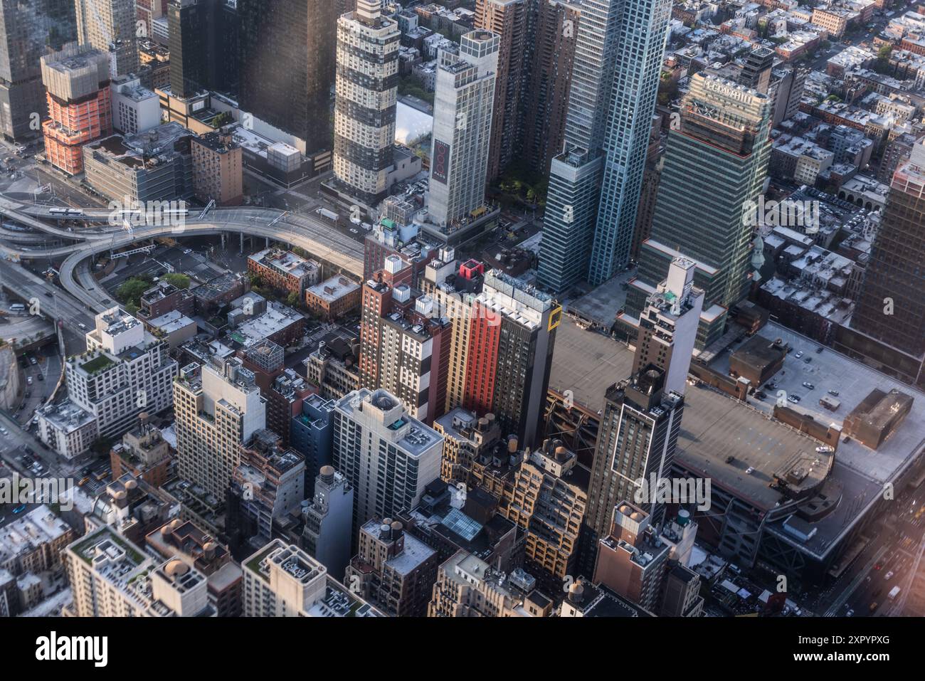 Aerial New York City View of Manhattan Residential and Office ...